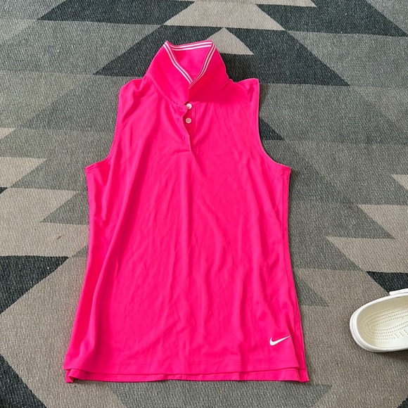 Nike | Tops | Nike Dri Fit Neon Pink Golf Tennis Tank Top | Poshmark